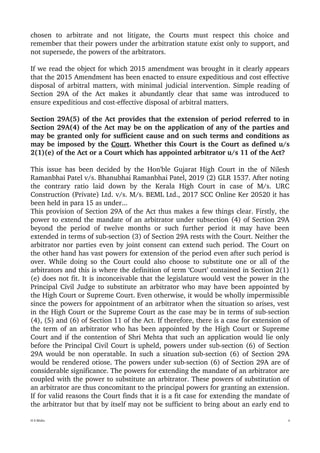 Section 29A of the Arbitration and Conciliation Act | PDF