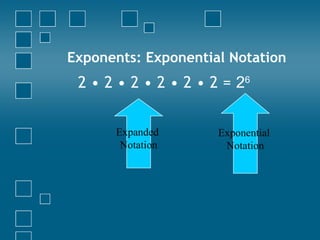 Ch. 4, Sec 2: Exponents | PPT
