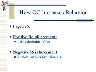 Section 2 operant conditioning | PPT