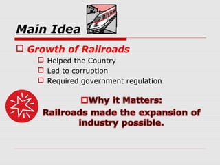 Ch. 14, Section 2- Rise of Railroads | PPT