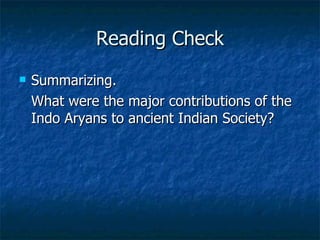 Indo Aryan Migrants | PPT