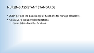 Section 2 the nursing assistant (1) | PPT