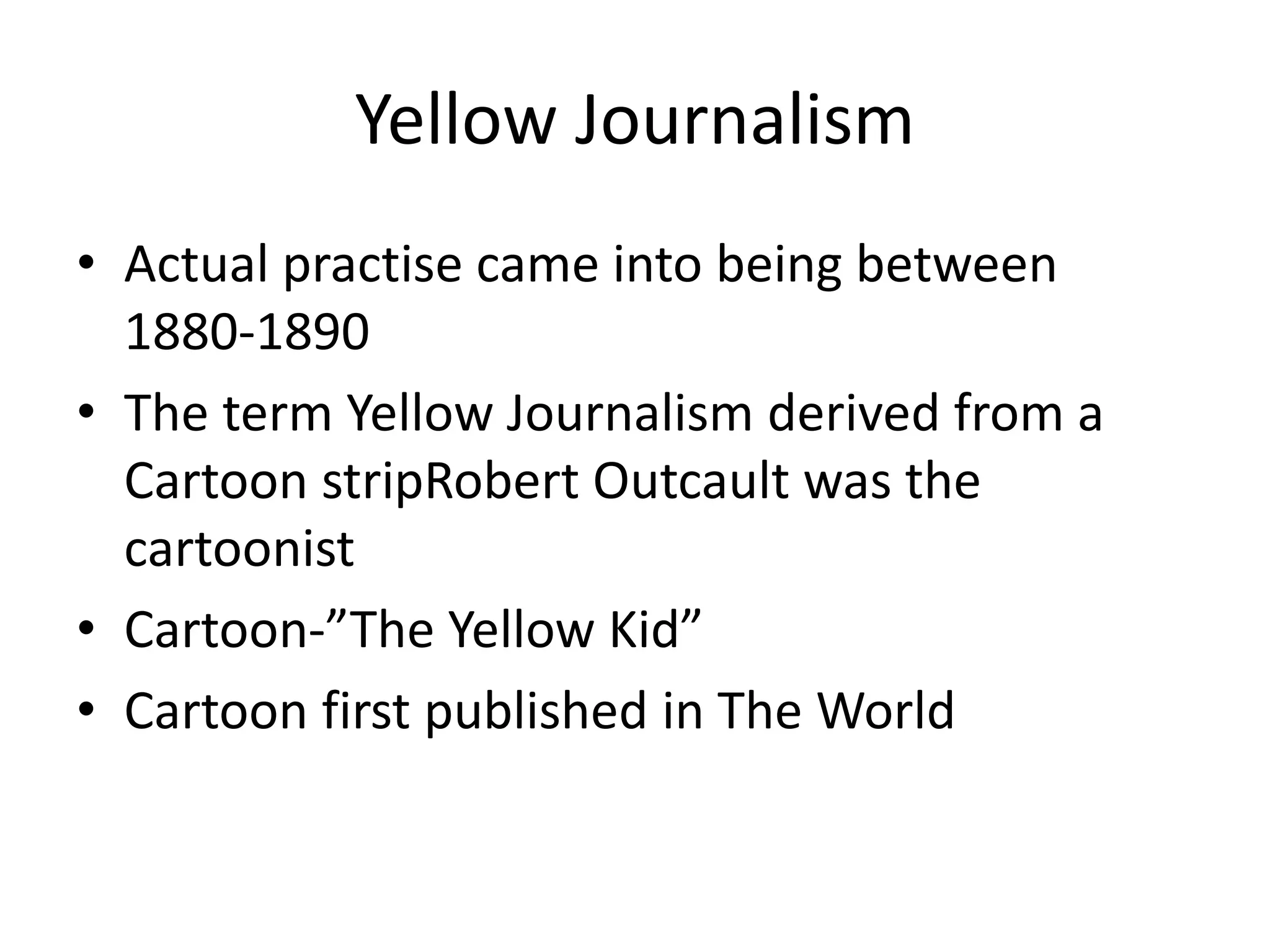 Section 2 yellow journalism | PPT