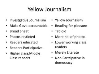 Section 2 yellow journalism | PPT
