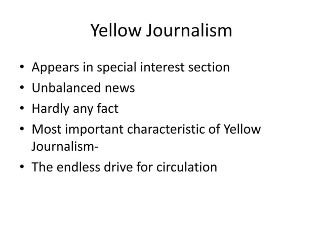 Section 2 yellow journalism | PPT