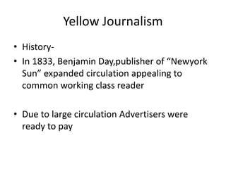 Section 2 yellow journalism | PPT