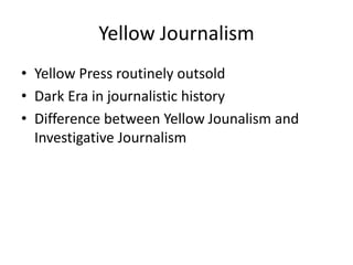 Section 2 yellow journalism | PPT