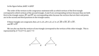 Section 3-1: Congruent Triangles | PPTX