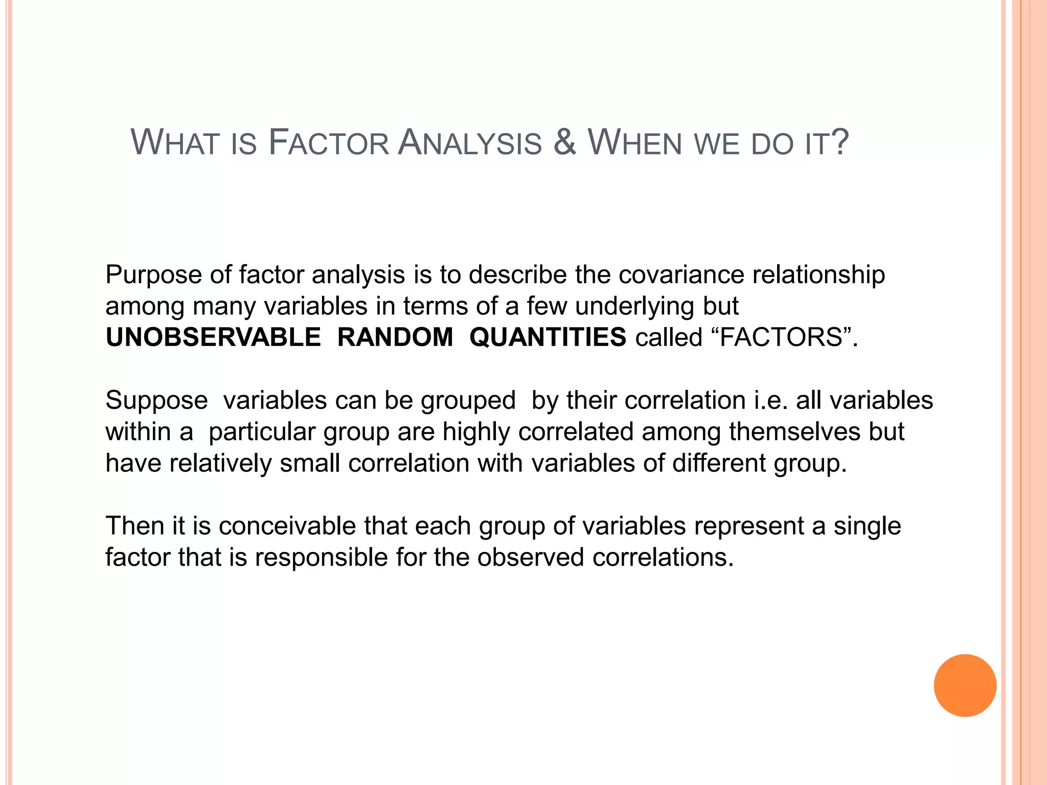 Factor Analysis with an Example | PPTX