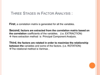 Factor Analysis with an Example | PPTX