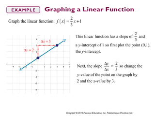 Section 3.1 linear functions and their properties | PPT