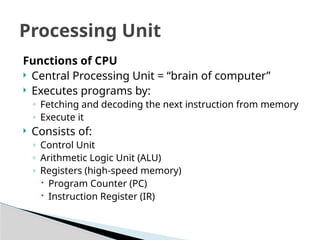 Basic Computer Architecture slides num.3 | PPT