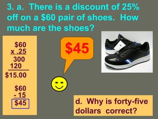 Section 3.7 percent of change (Algebra) | PPT