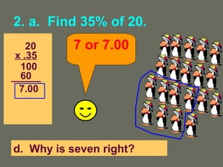 Section 3.7 percent of change (Algebra) | PPT