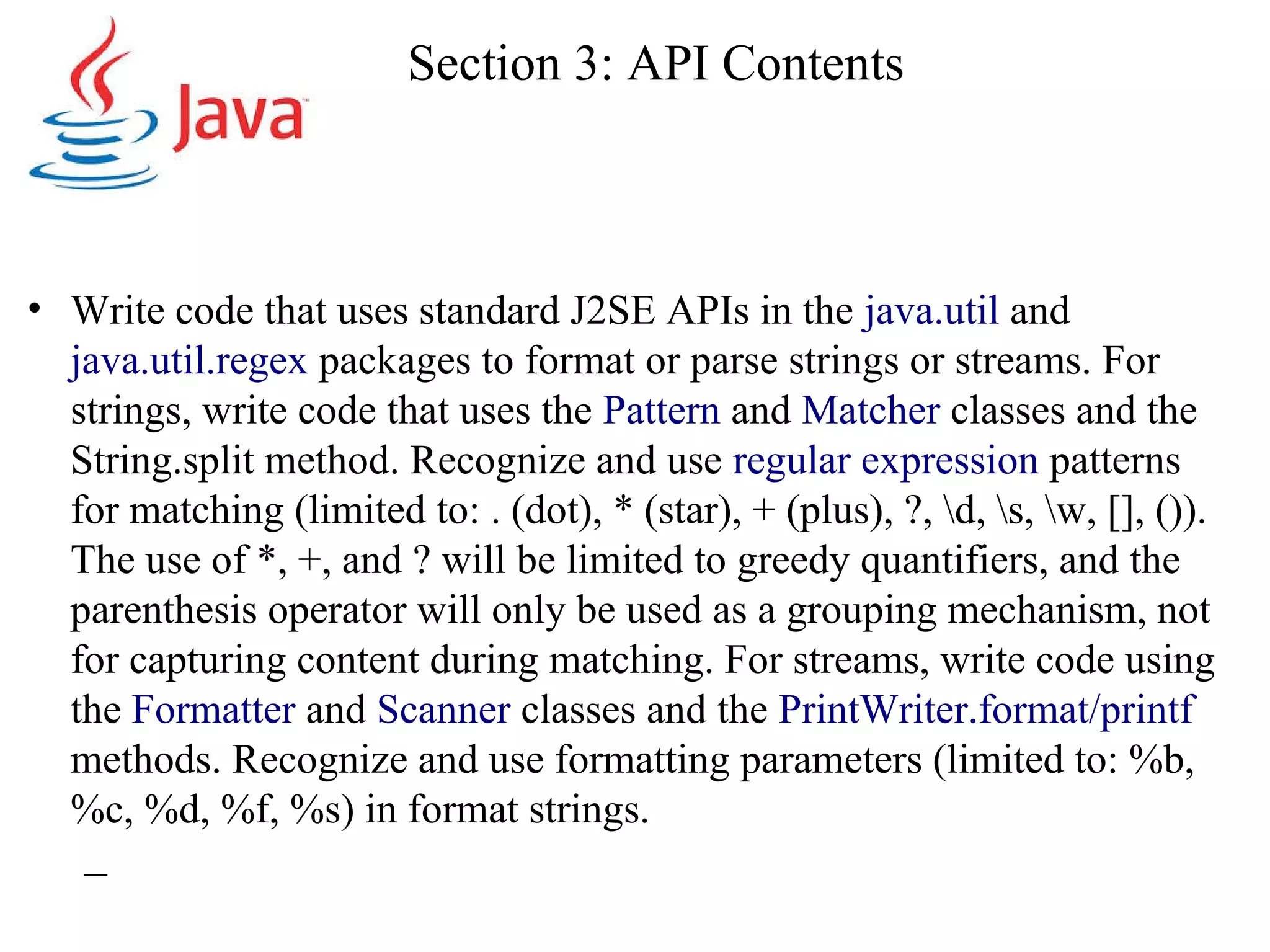 Section 3 api contents | PDF