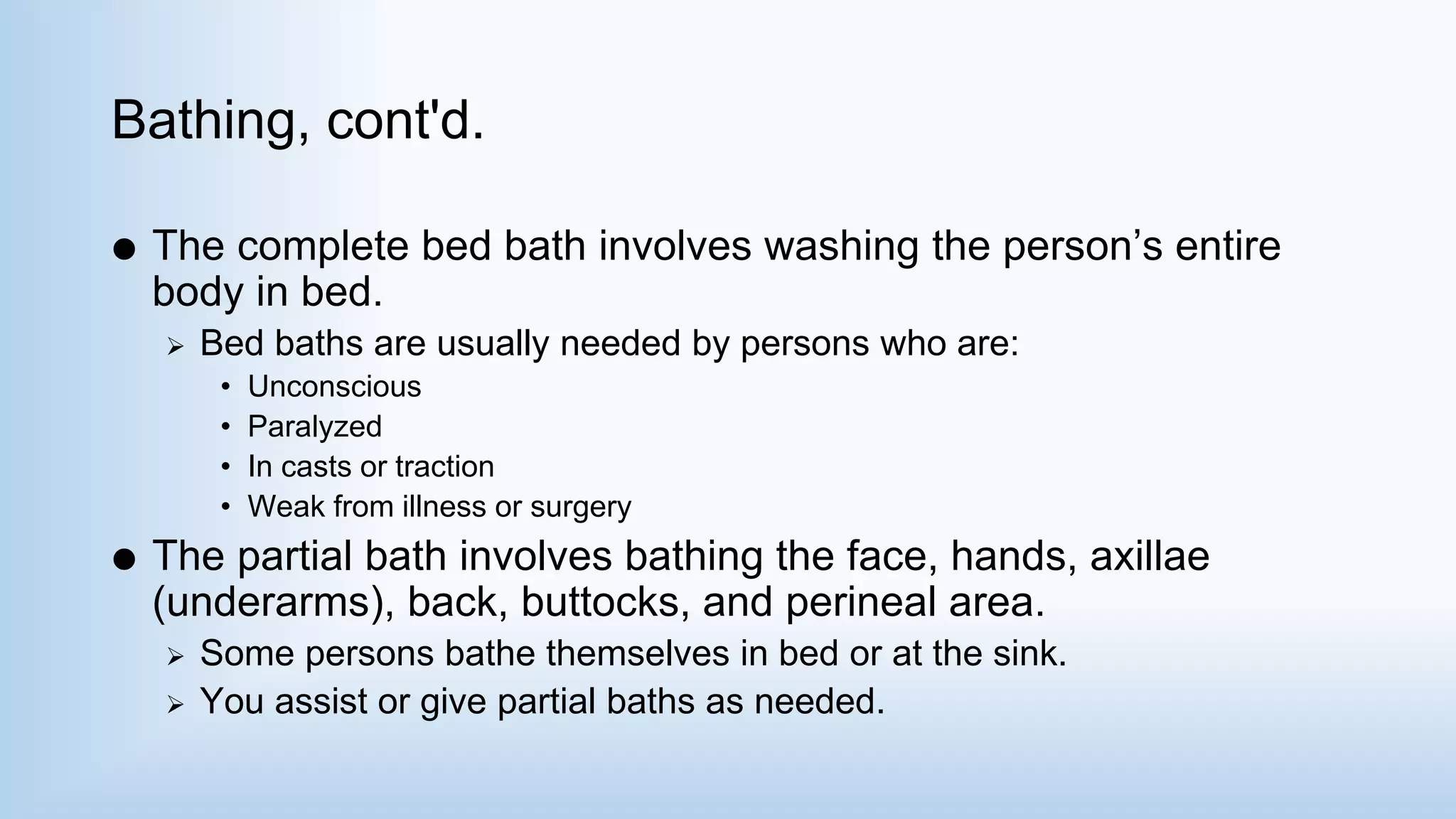 Section 3 assisting with hygiene (1) | PPTX
