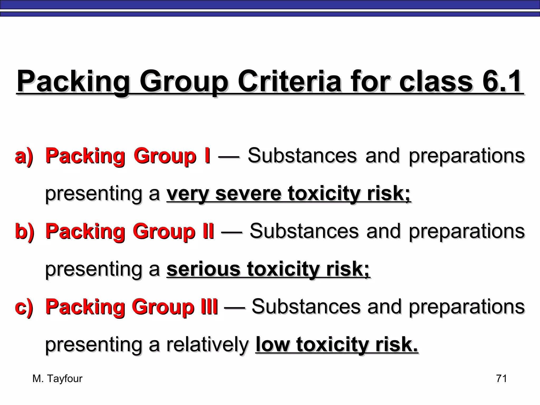 Section 3 IATA Classification | PPT