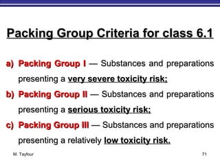 Section 3 IATA Classification | PPT