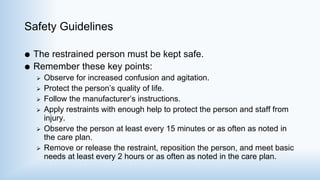 Section 3 restraint alternatives and safe restraint use-1 | PPTX