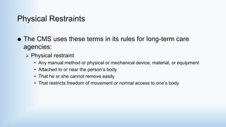 Section 3 restraint alternatives and safe restraint use-1 | PPTX
