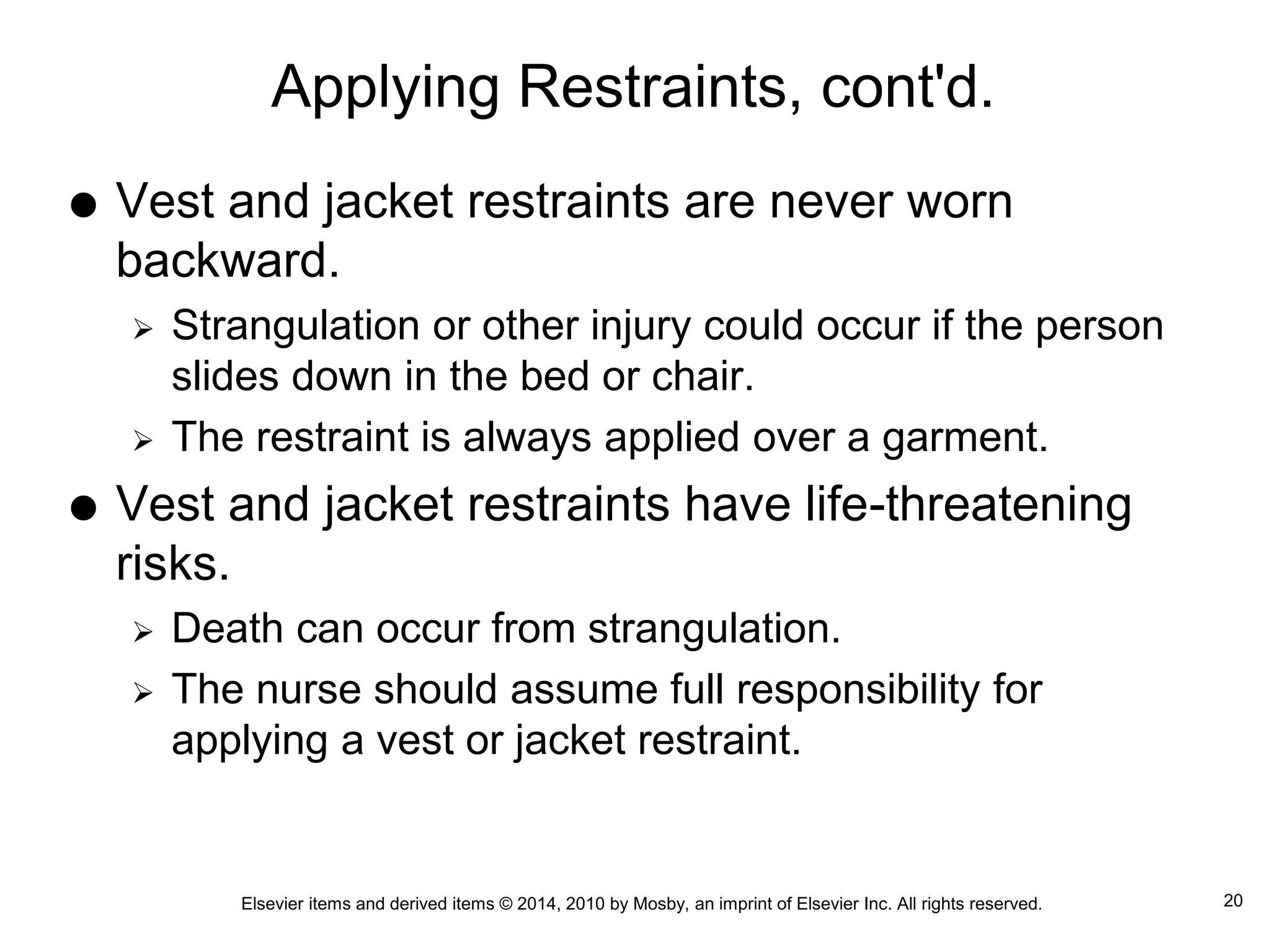 Section 3 restraint alternatives and safe restraint use | PPTX
