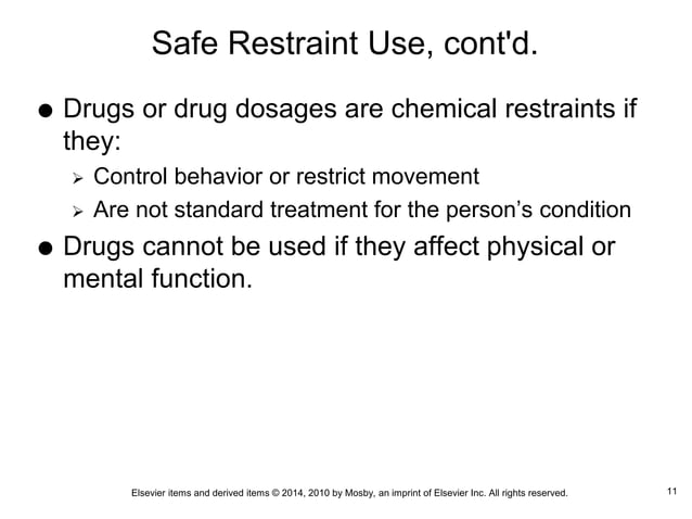 Section 3 restraint alternatives and safe restraint use | PPTX | First ...