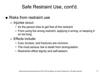 Section 3 restraint alternatives and safe restraint use | PPTX