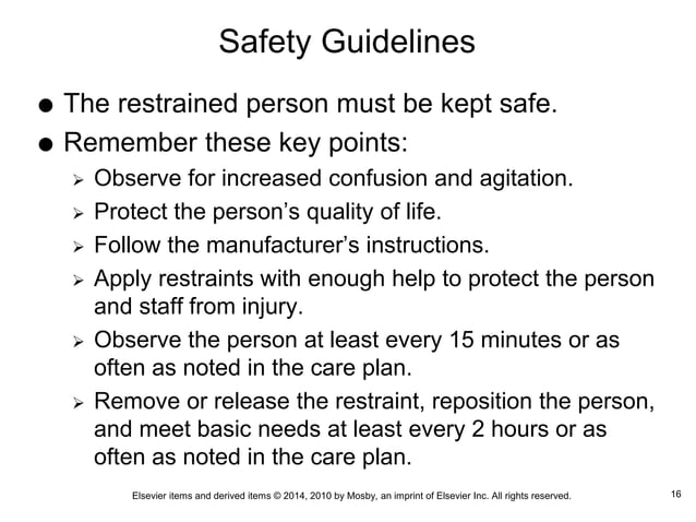 Section 3 restraint alternatives and safe restraint use | PPTX | First Aid | Injuries