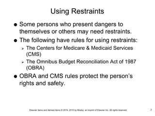 Section 3 restraint alternatives and safe restraint use | PPTX