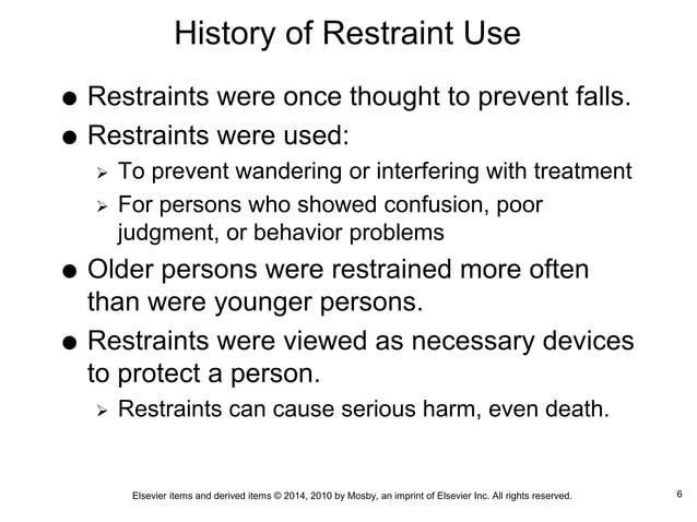 Section 3 restraint alternatives and safe restraint use | PPTX | First ...