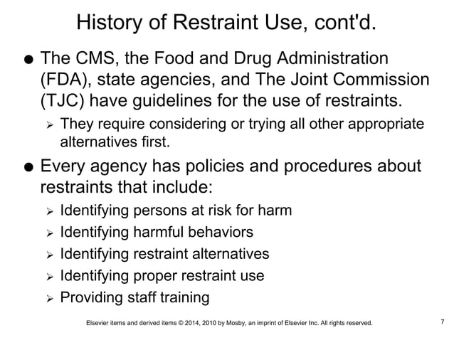 Section 3 restraint alternatives and safe restraint use | PPTX | First ...