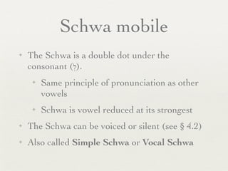 Schneider Section 3: Vowel Signs | PDF
