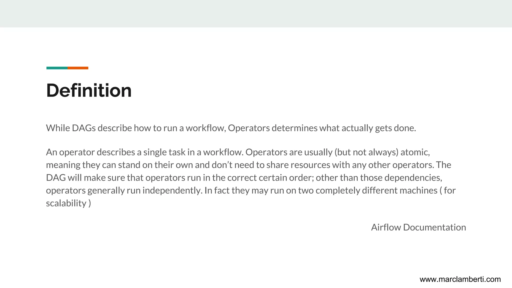 Apache Airflow | What Is An Operator | PPT