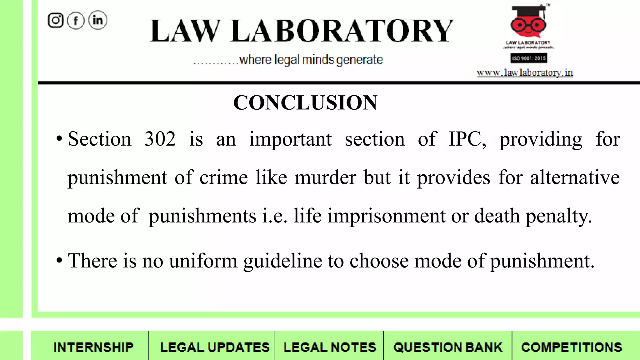Section 302 of Indian Penal Code, 1860 | PPTX