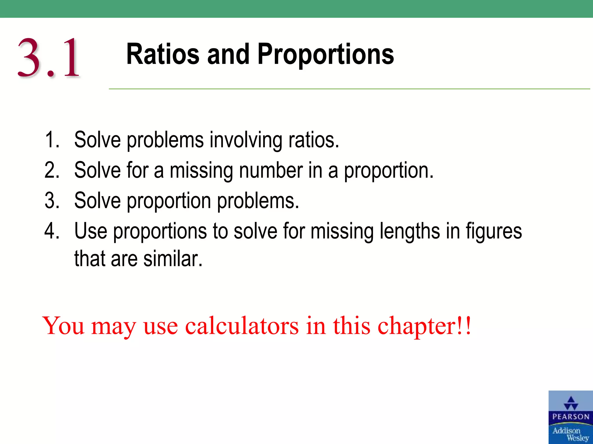 Ratios and Proportions.ppt | Water Services | Home Utilities