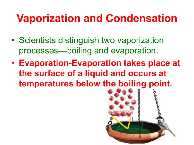Section 33.ppt evaporation condensation s | PPT | Chemistry | Science