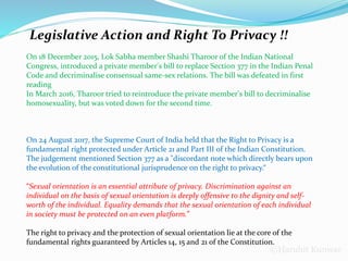 Section 377 of Indian Constitution. | PPT