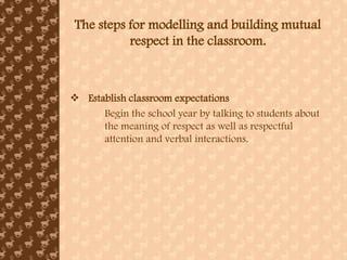 CLASSROOM MANAGEMENT Establishing a Classroom Management System Built ...