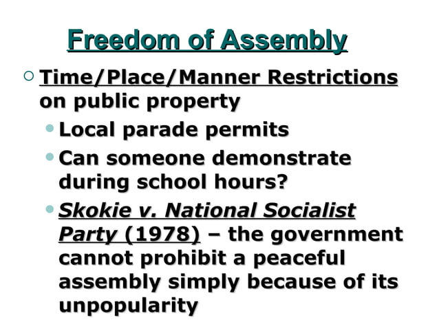 Section 3 notes speech and press | PPT