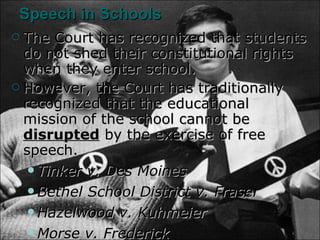 Section 3 notes speech and press | PPT