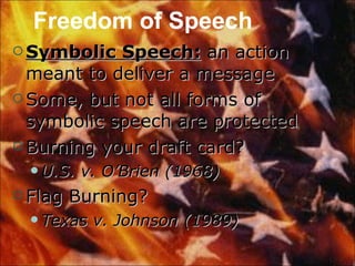 Section 3 notes speech and press | PPT