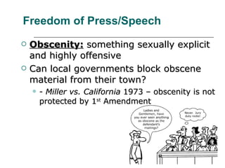 Section 3 notes speech and press | PPT