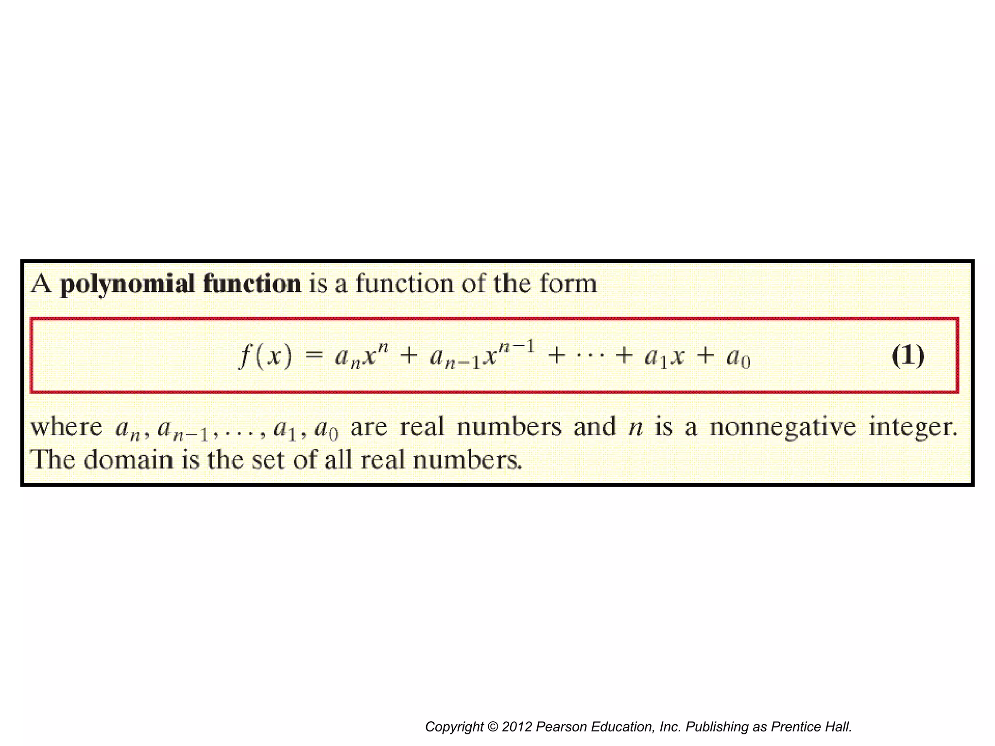 Section 4.1 polynomial functions and models | PPT
