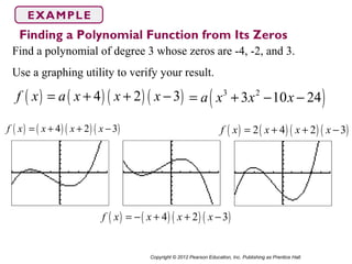 Section 4.1 polynomial functions and models | PPT