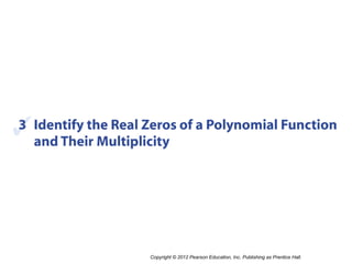Section 4.1 polynomial functions and models | PPT