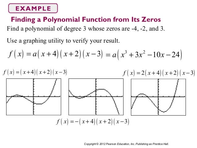 Section 4.1 polynomial functions and models