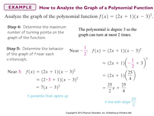 Section 4.1 polynomial functions and models