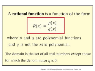 Section 4.2 properties of rational functions | PPT