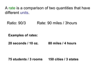 Section 4.1 ratios and rate (math) | PPT