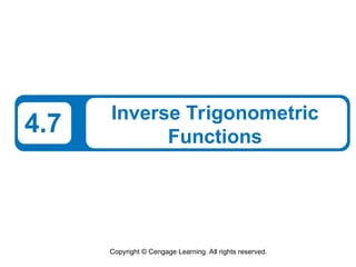 inverse trigonometric functions. inverse trigonometric functions | PPT